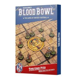 Blood Bowl Tomb Kings Pitch – Double-Sided Field & Dugouts Set 202-60 | Mark Twain Hobby Center