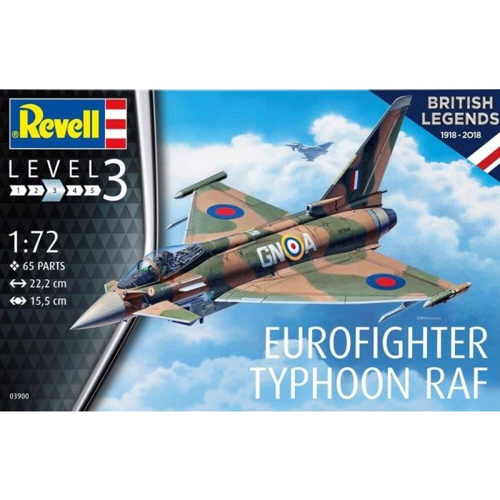 Revell Germany 1:72 100YR Eurofighter Typhoon RAF Plastic Model Kit ...